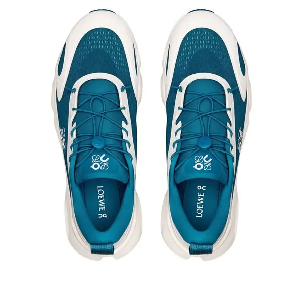 On X Loewe Cloudsolo Sneakers - Teal/eggshell