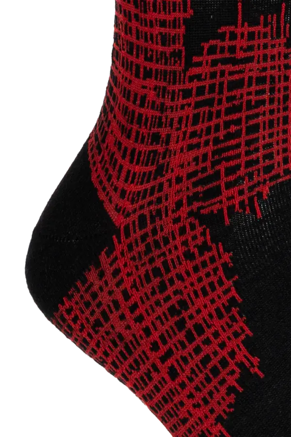 VIVIENNE WESTWOOD Knee High Socks With Patterned Logo