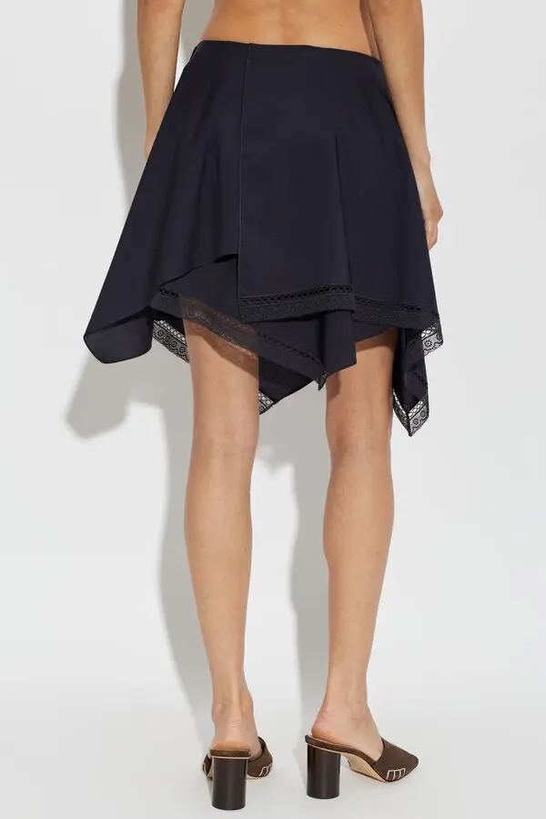 JW Anderson Asymmetrical Lace Insert Skirt