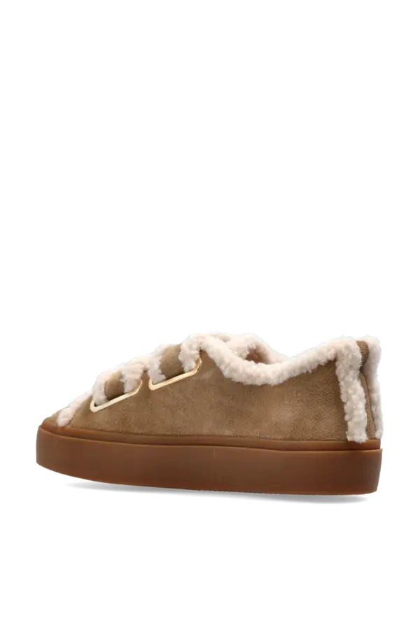 Inuikii Shearling Low Velcro Buckle Shoes
