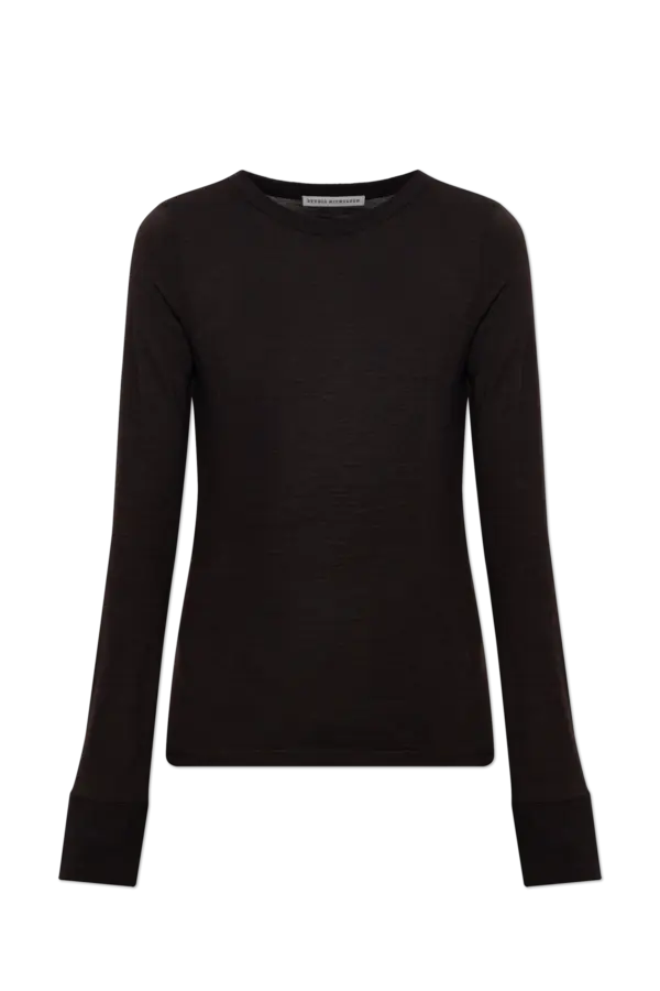Studio Nicholson Malin' Wool Long Sleeve Top