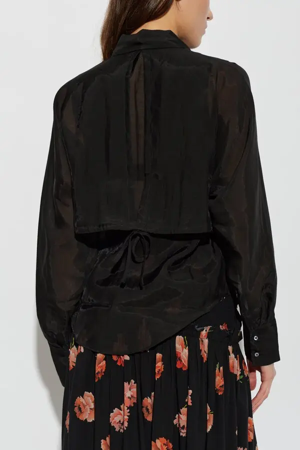 ALLSAINTS Cory Sheer Long Sleeve Shirt