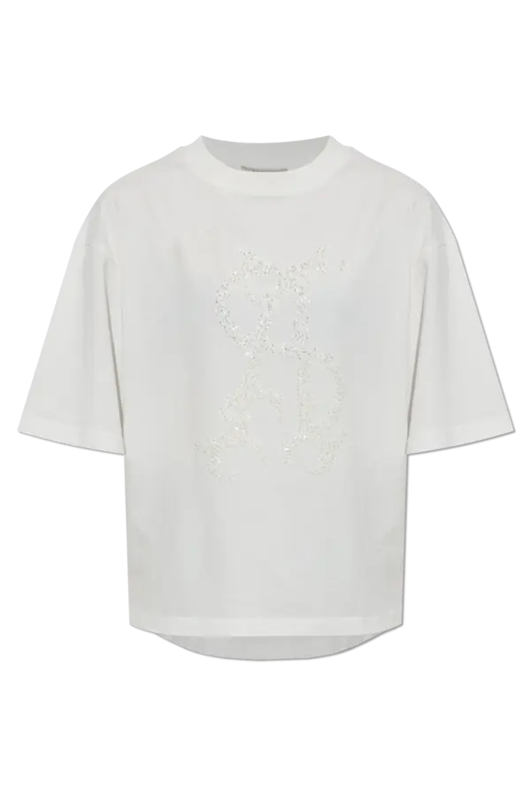 ALLSAINTS Reflex Amelie Embellished Organic Cotton T-shirt