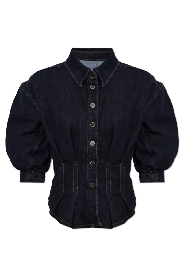 ALLSAINTS Nancy' Denim Peplum Shirt