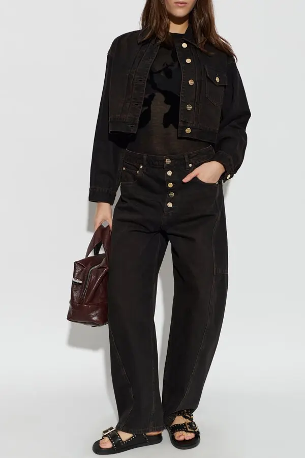 ALLSAINTS Blink Cropped Denim Jacket