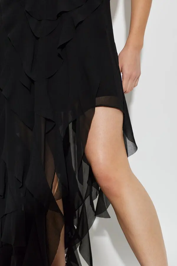 ALLSAINTS Melody Asymmetrical Ruffle Skirt