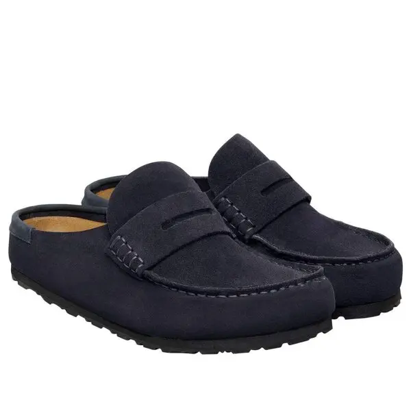 BIRKENSTOCK Naples Suede Nubuck Mules