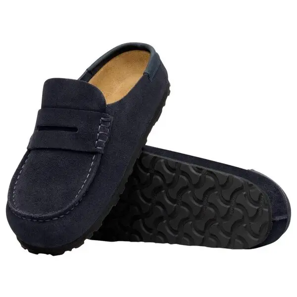 BIRKENSTOCK Naples Suede Nubuck Mules
