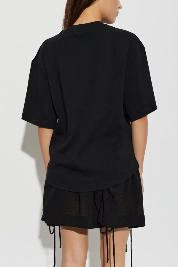 ALLSAINTS Reflex Amelie Organic Cotton T-shirt With "a" Print