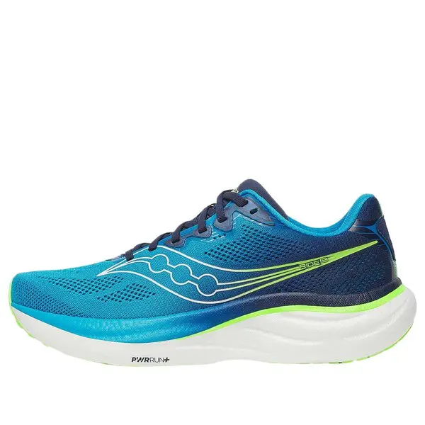 Saucony Ride 19 Athletic Sneakers - Cobalt/slime
