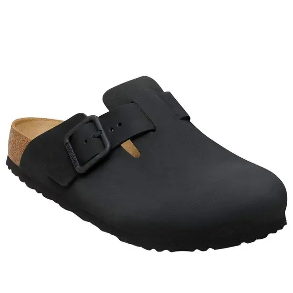 BIRKENSTOCK Boston Wire Buckle Clogs - Black