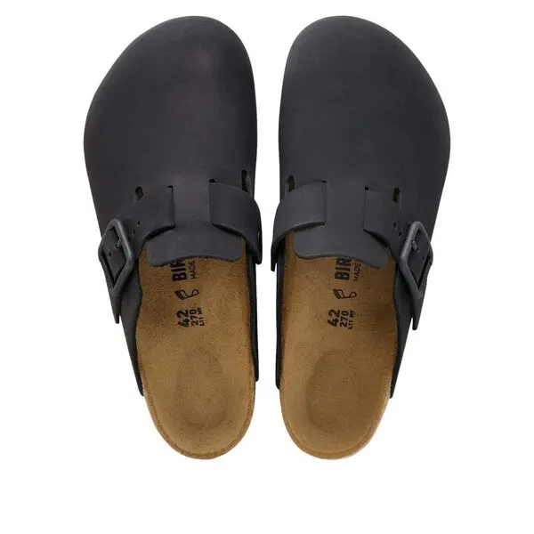 BIRKENSTOCK Boston Wire Buckle Clogs - Black
