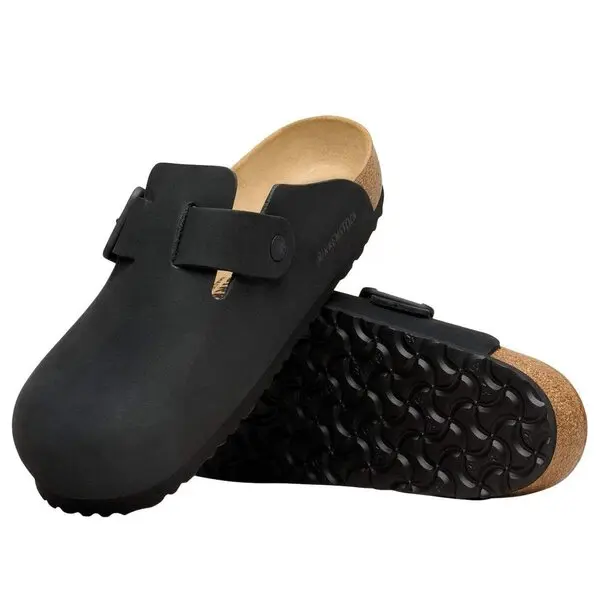 BIRKENSTOCK Boston Wire Buckle Clogs - Black