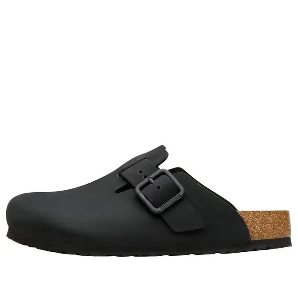 BIRKENSTOCK Boston Wire Buckle Clogs - Black