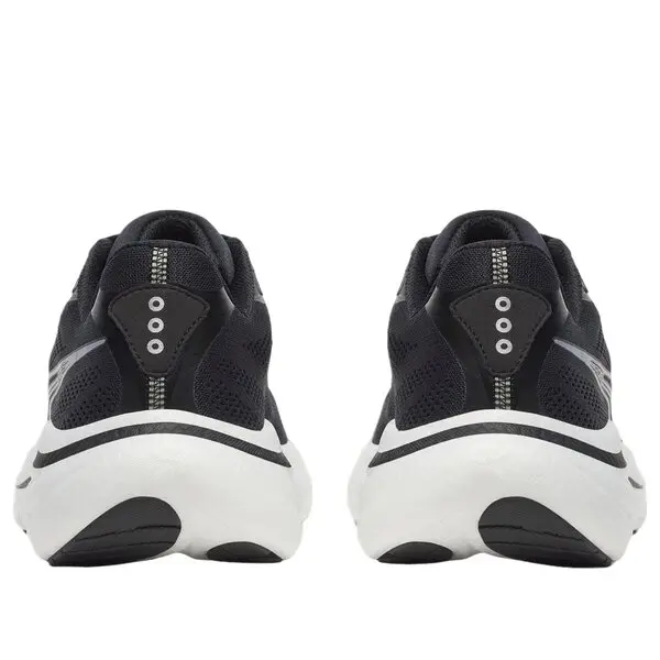 Saucony Ride 19 Wide Athletic Sneakers - Black/silver