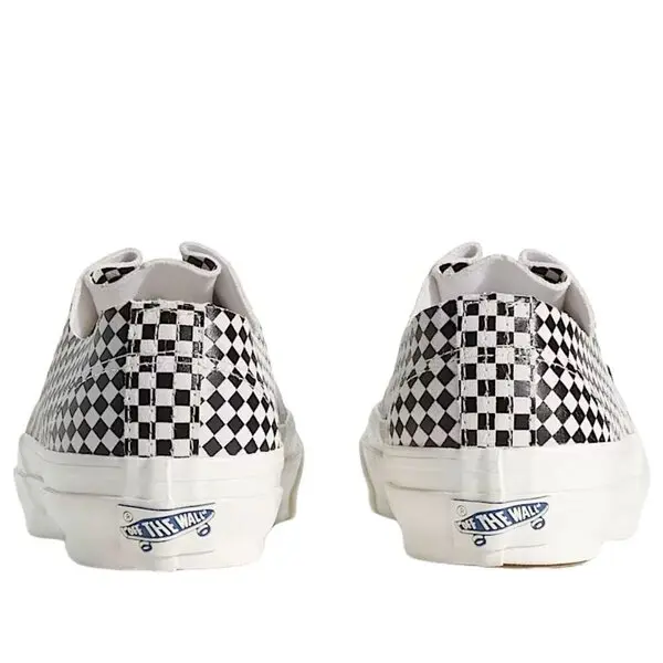VANS Premium Authentic Checkerboard Lace-up Sneakers - Black/white