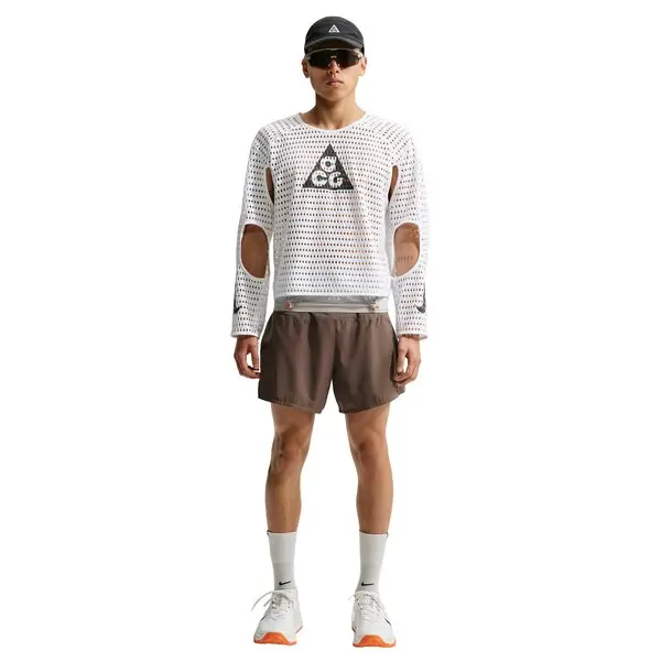 Nike X Radical Airflow Long Sleeve Running Top - White/anthracite