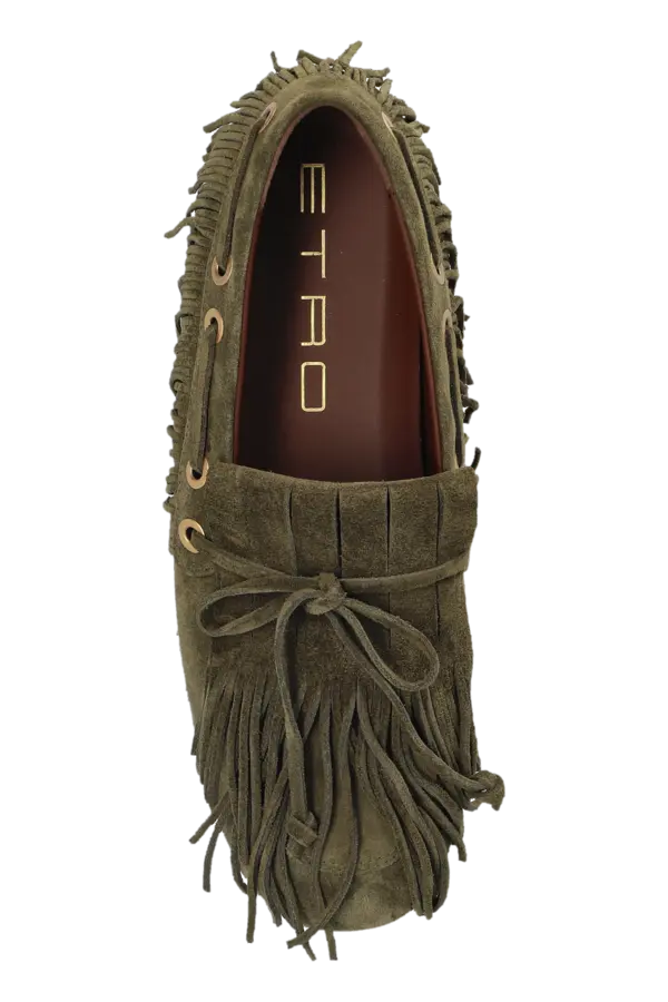 Etro Suede Leather Loafers