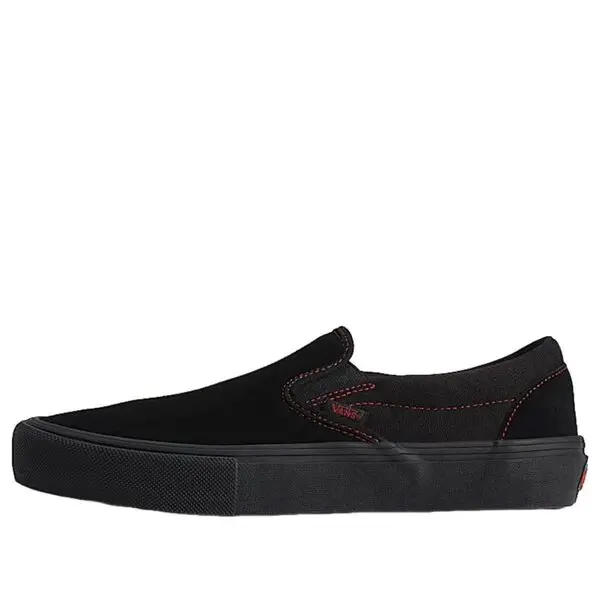 VANS Skate Slip-on Sneakers - Black/red