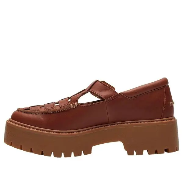 Timberland Stone Street Platform Buckle Shoe - Rust Full-grain