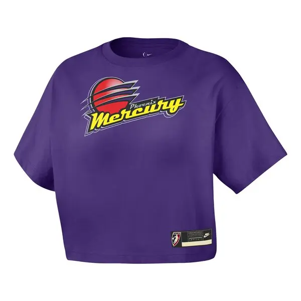 Nike Phoenix Mercury Court Origins Wnba Cropped T-shirt - Field Purple
