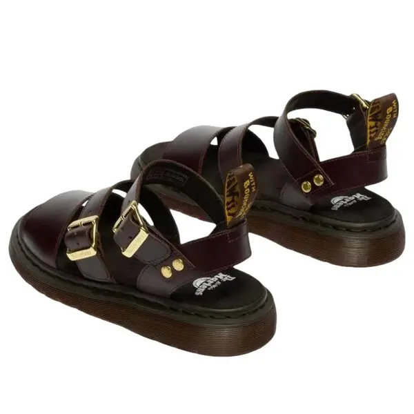 Dr. Martens Gryphon Atlas Leather Gladiator Sandals - Charro