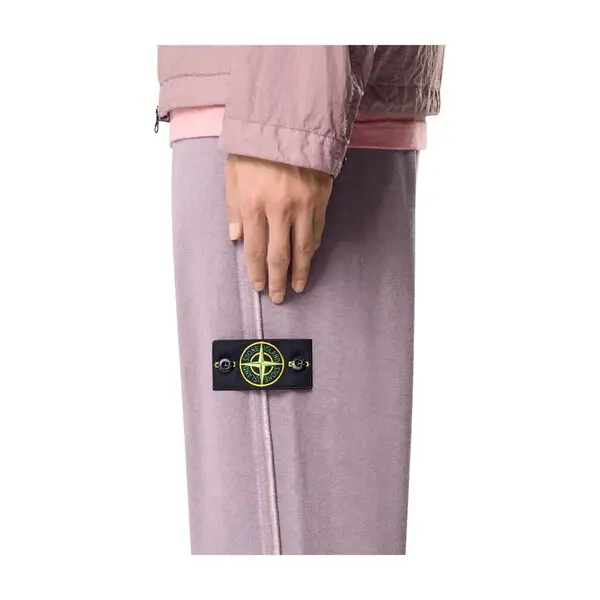 Stone Island 6200012 Malfile Fleece Old Effect Sweatpants - Purple Gray