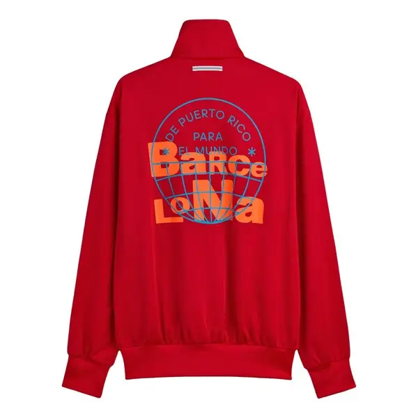 Adidas X Bad Bunny Dtmf Tour Merch Barcelona Firebird Track Jacket - Red