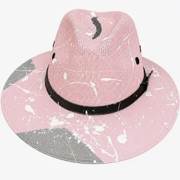 BELLA SOUL Stardust Painted Jute Hat