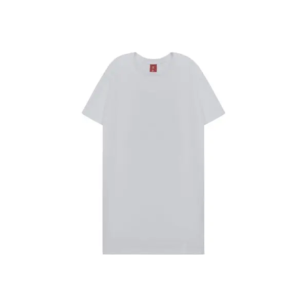 DO WE Longline Cotton T-shirt With Embroidered Logo