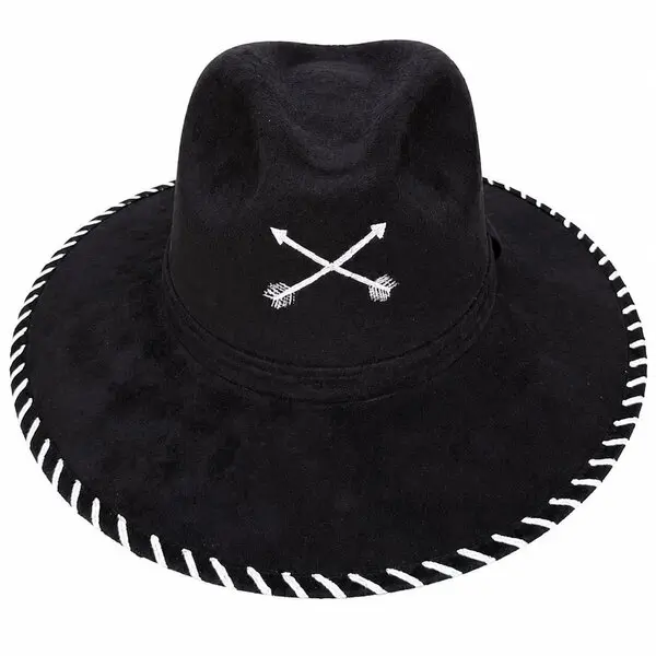 BELLA SOUL Hand-painted Arrow Fedora Hat