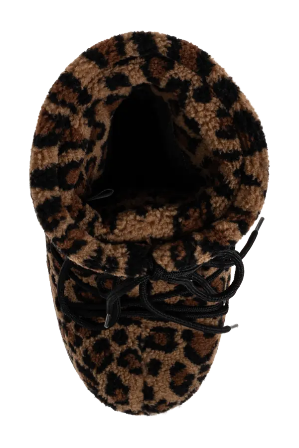 Moon Boot Snow Boots ‘mb Icon Low Fleece Leopard