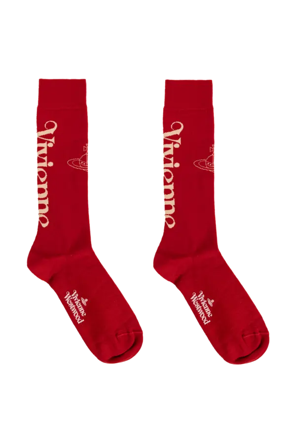 VIVIENNE WESTWOOD Knee-high Socks With Logo Detail