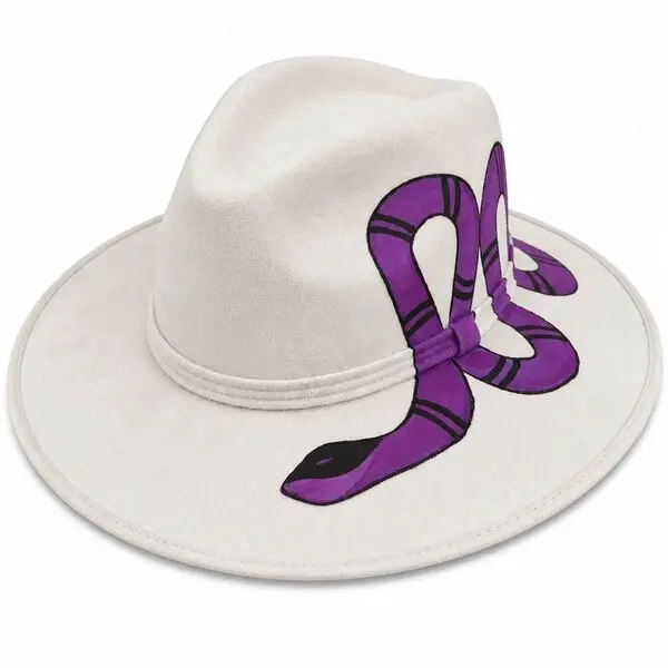 BELLA SOUL Hand-painted Serpent Fedora Hat