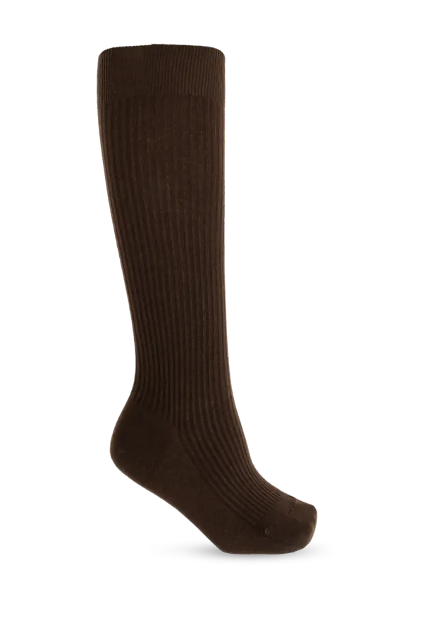 Max Mara Knee-high Ribbed Cashmere Socks