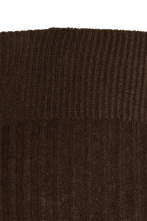 Max Mara Knee-high Ribbed Cashmere Socks