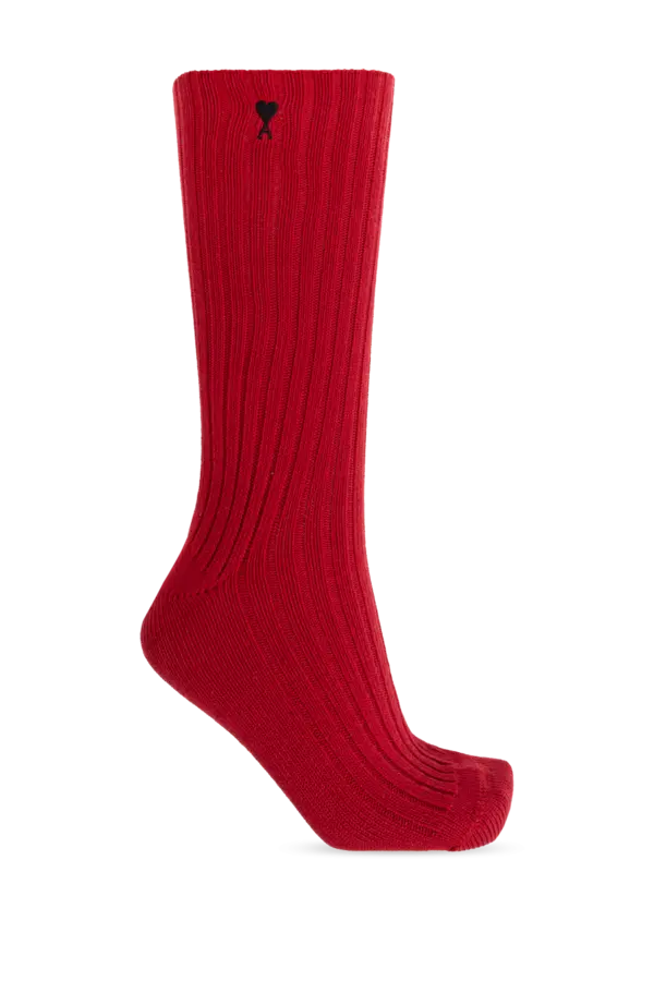 AMI Paris Logo Socks