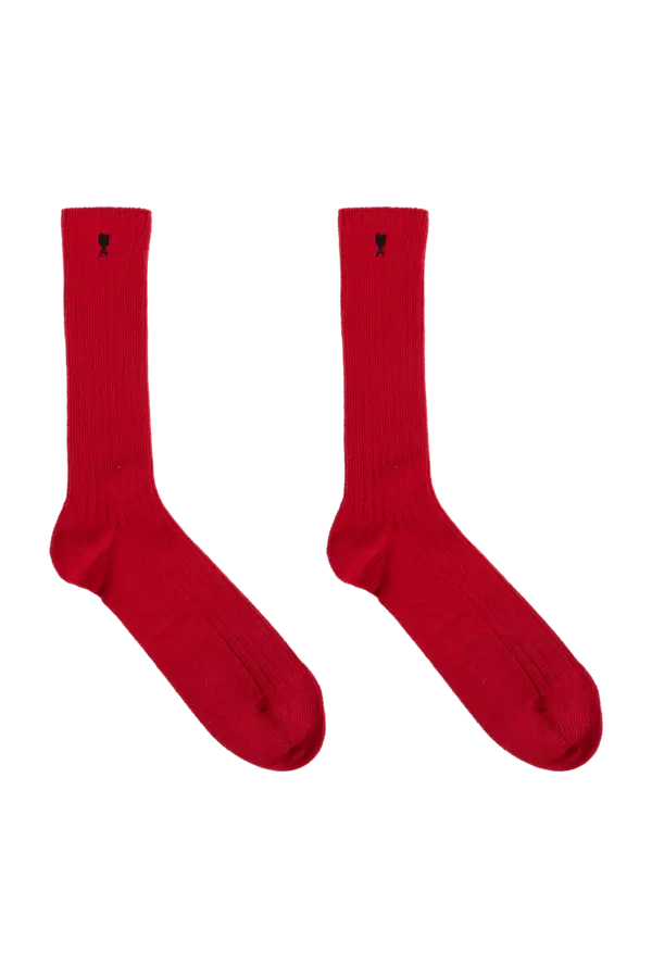 AMI Paris Logo Socks