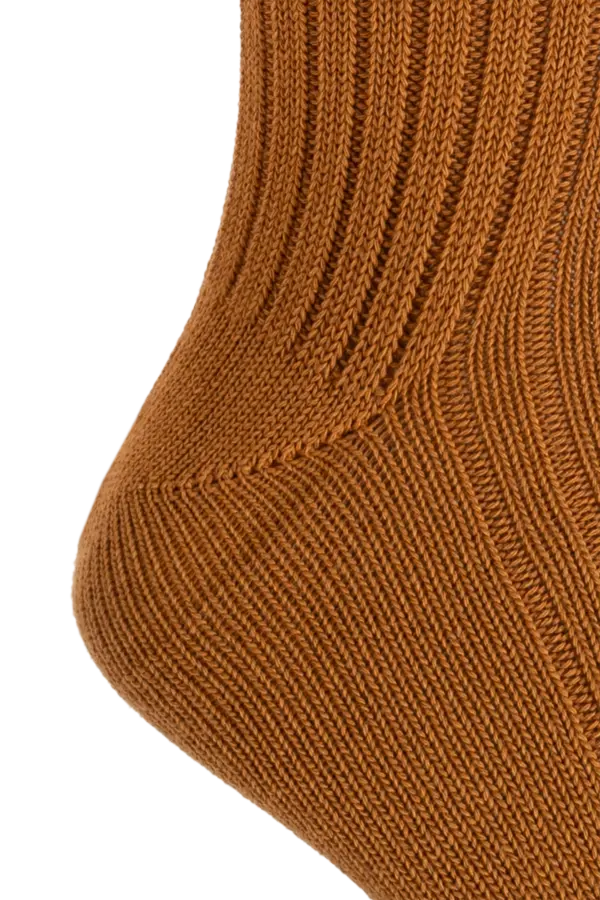 AMI Paris Ribbed Crew Socks With Logo Detail