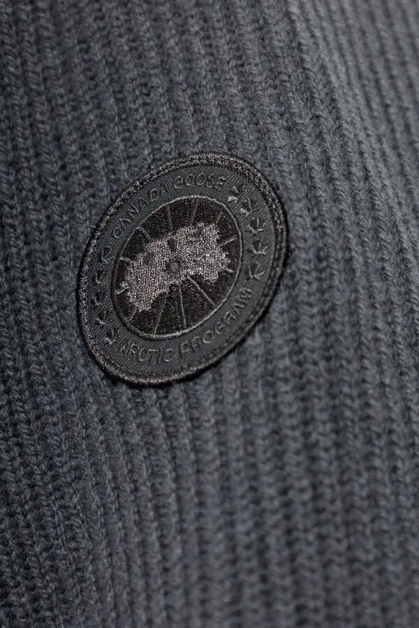Canada Goose Mckinney Ribbed Wool Quarter Zip Sweater
