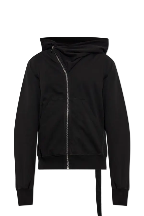 Rick Owens Asymmetrical Zip-up Hoodie