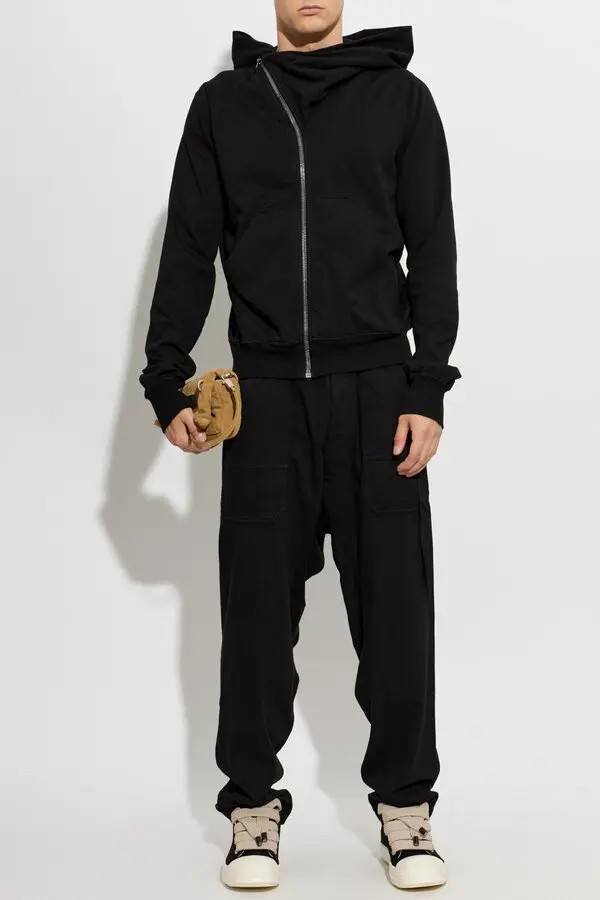 Rick Owens Asymmetrical Zip-up Hoodie