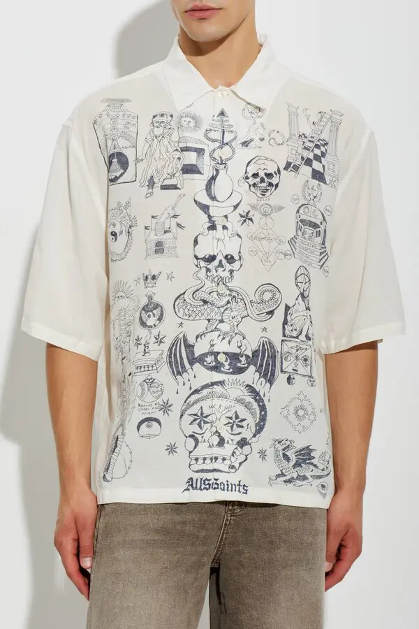 ALLSAINTS Shirt ‘ignis - Cream