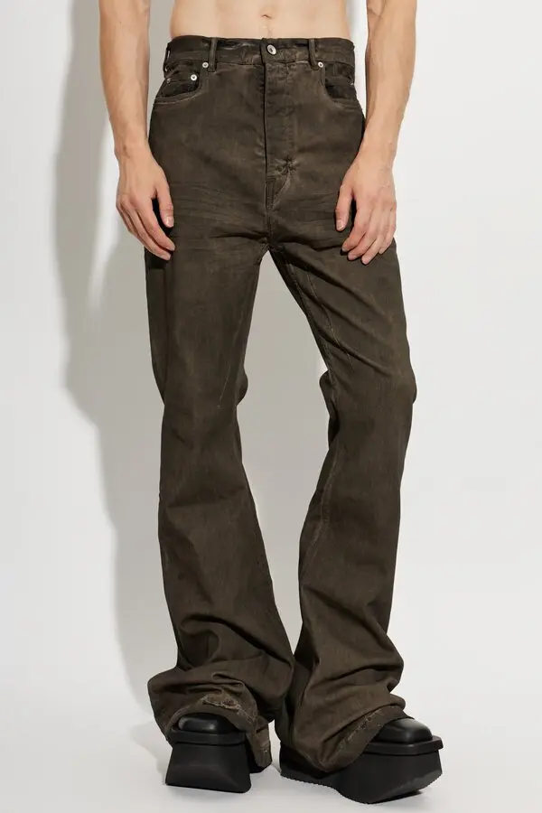 Rick Owens Vintage Effect Bootcut Jeans