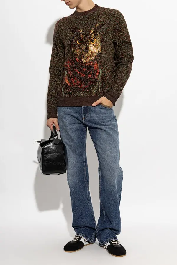 Etro Owl" Graphic Knit Sweater