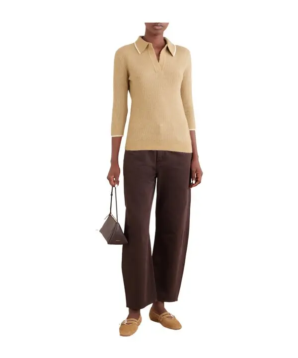 Isabel Marant Étoile Ribbed-detail" Wool-blend Knitted Polo