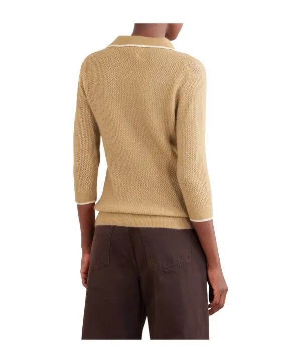 Isabel Marant Étoile Ribbed-detail" Wool-blend Knitted Polo