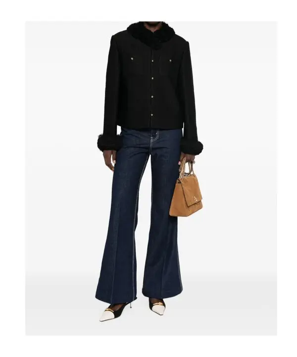Celine Flare Jeans In Lightweight Cotton Denim