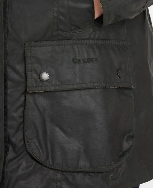 Barbour Lapel Long-sleeved Coat