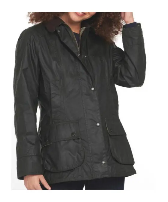 Barbour Waxed Cotton Long-sleeved Coat